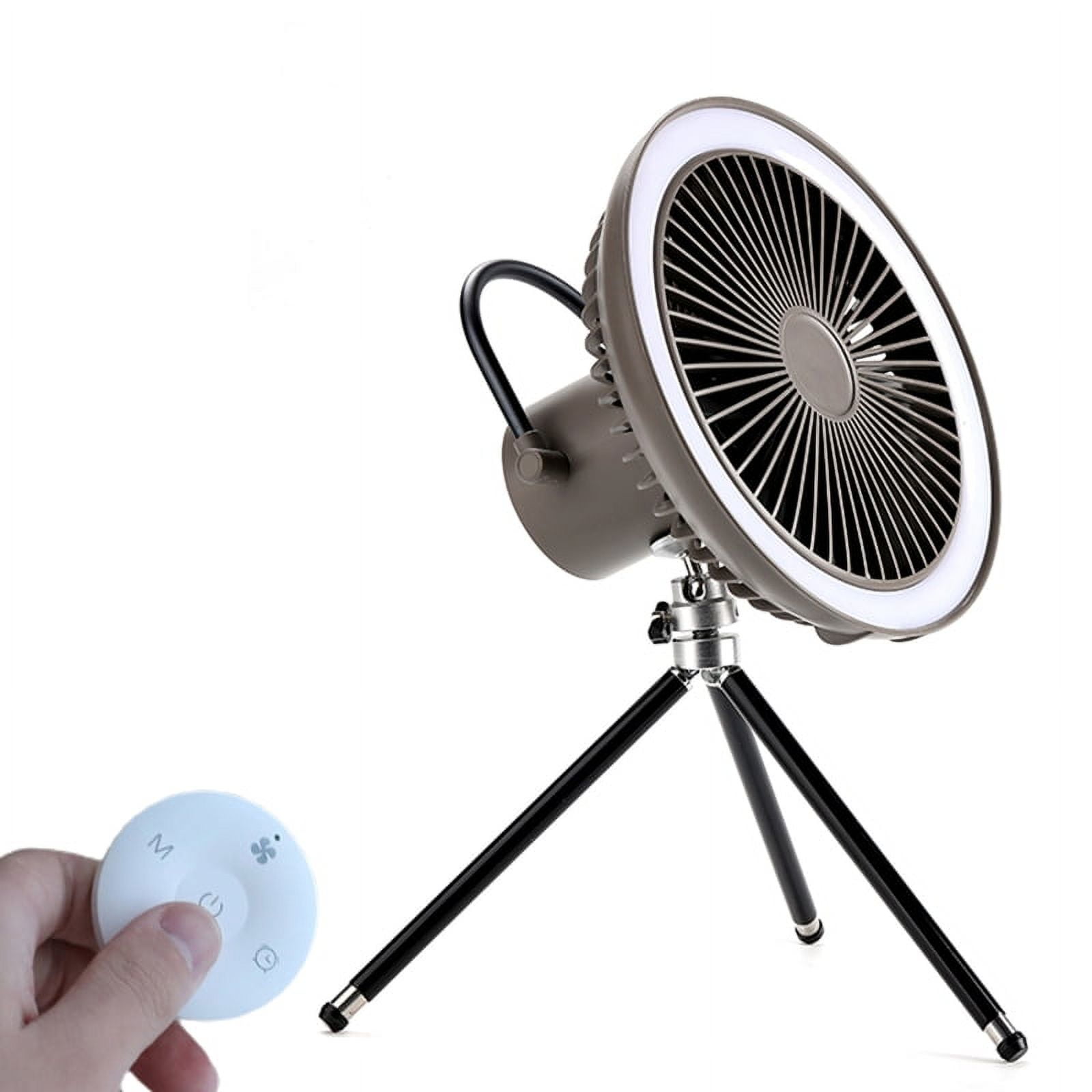 XISAOK Ceiling Fan Portable Desktop USB Remote Control Fans with Tripod ...