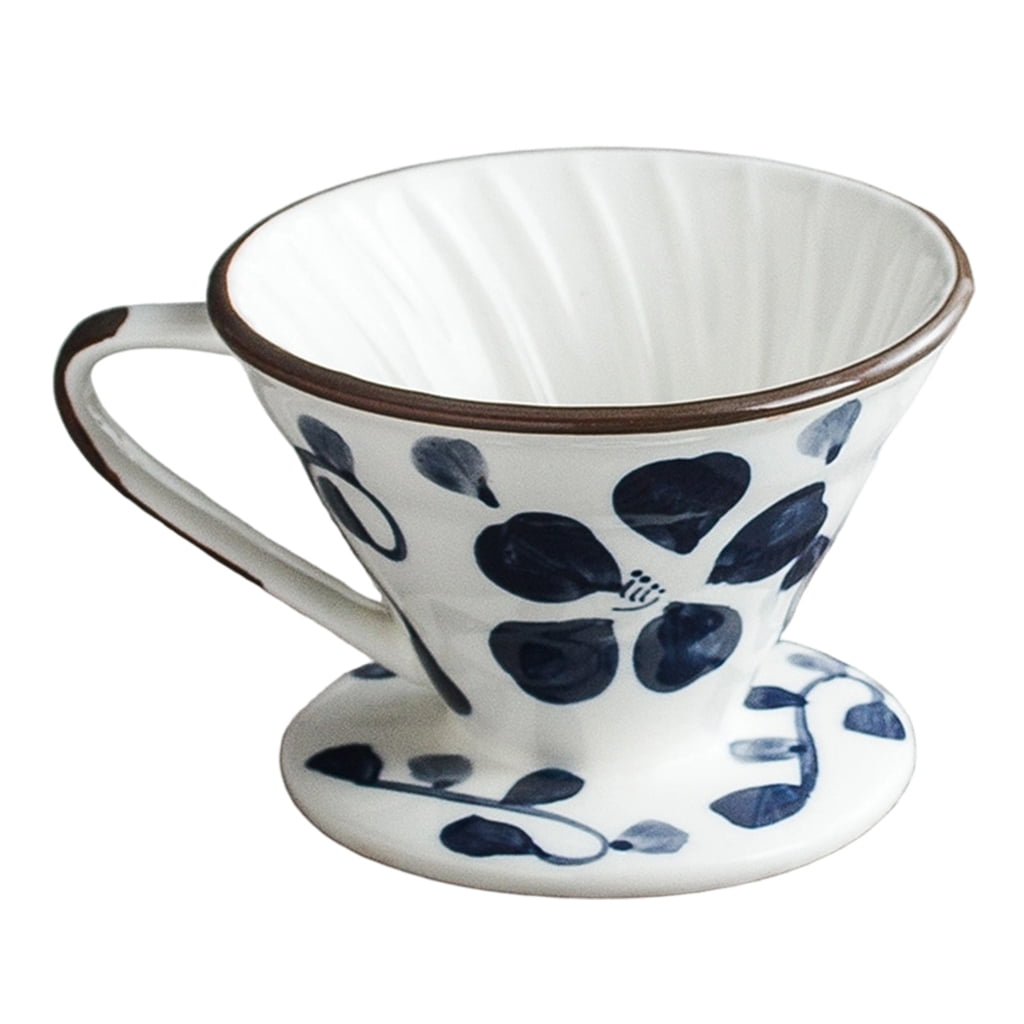 XISAOK Ceramic Pouring Over Coffee Dripper Ergonomic Shape For Office ...