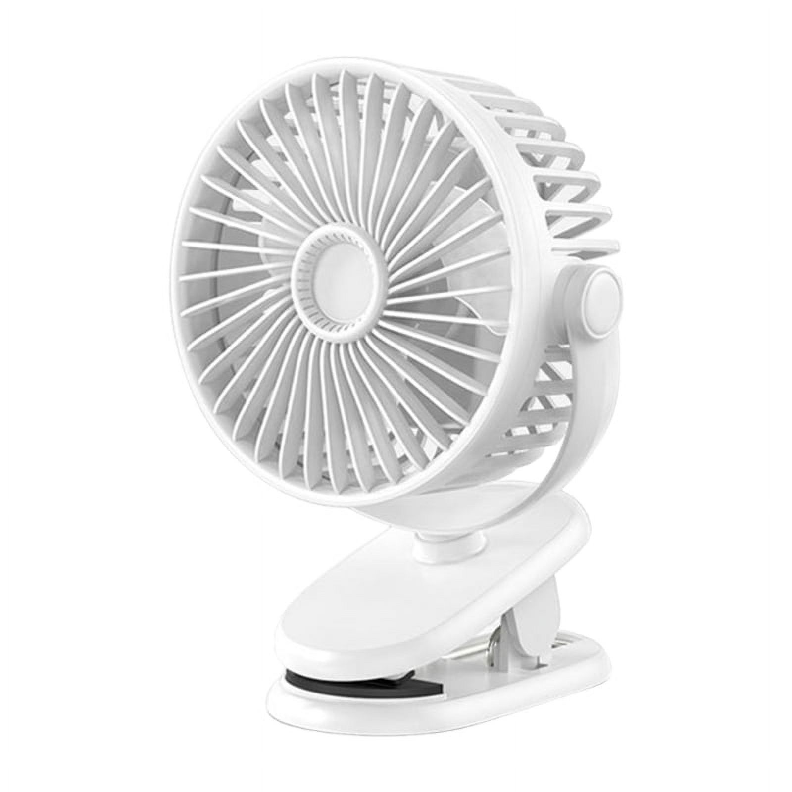 XISAOK Clip Fan 3 Speed Quiet Outdoor Travel Desk Fan 360°Rotate ...