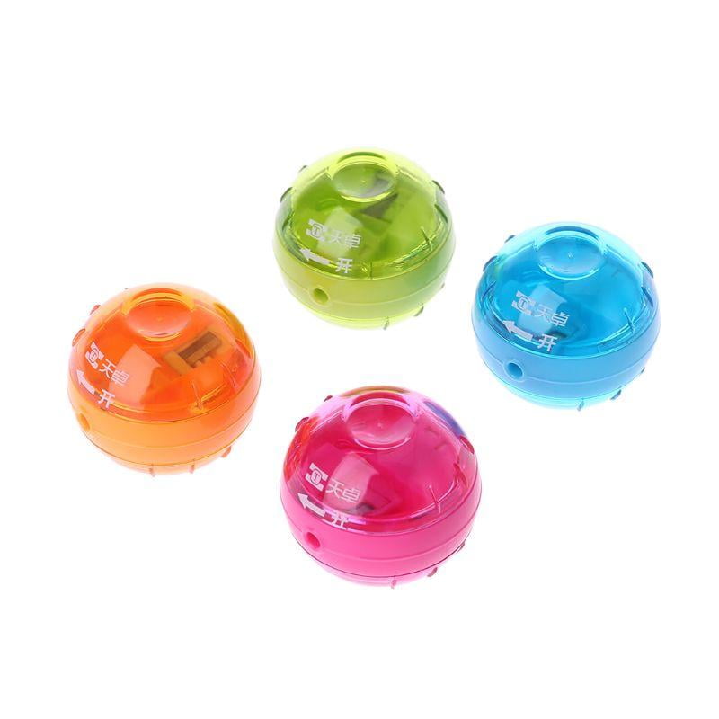 XISAOK Cute Pencil Sharpeners for Students Officers Round Shaped Cute ...