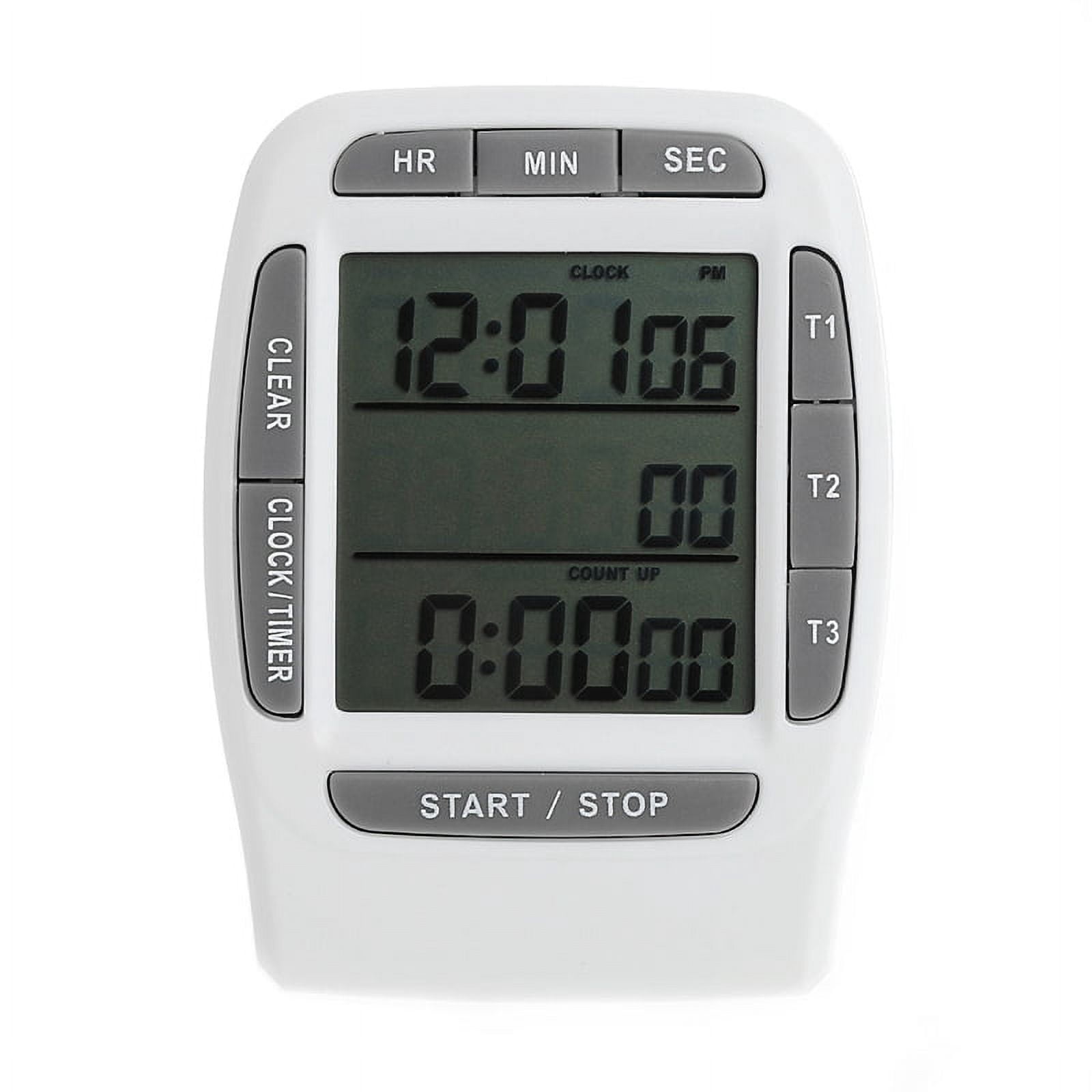 XISAOK Digital LCD Multi-Channel Timer CountDown Laboratory 3 Channel ...