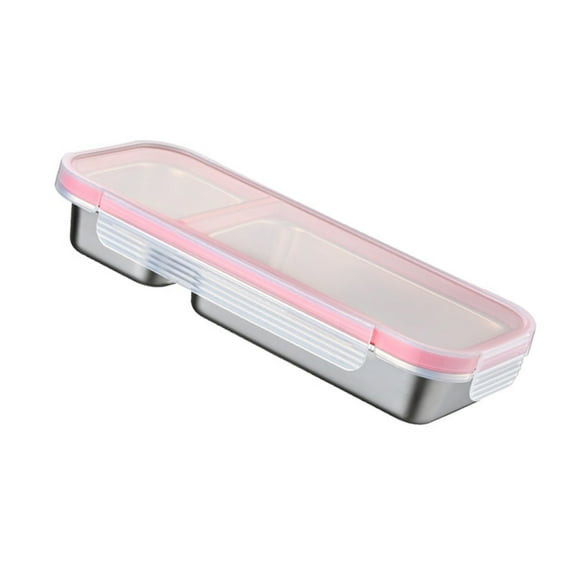 XISAOK Dishwasher Safe Stainless Steel Lunch Box with Plastic Lid Multi ...