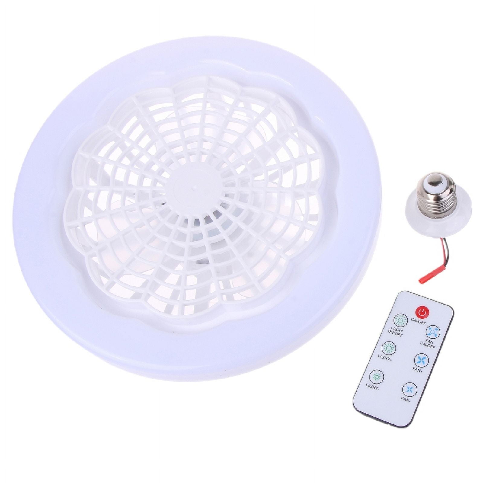 XISAOK E27 Fan Lamp with Remote Control Adjustable Ceiling Light for ...
