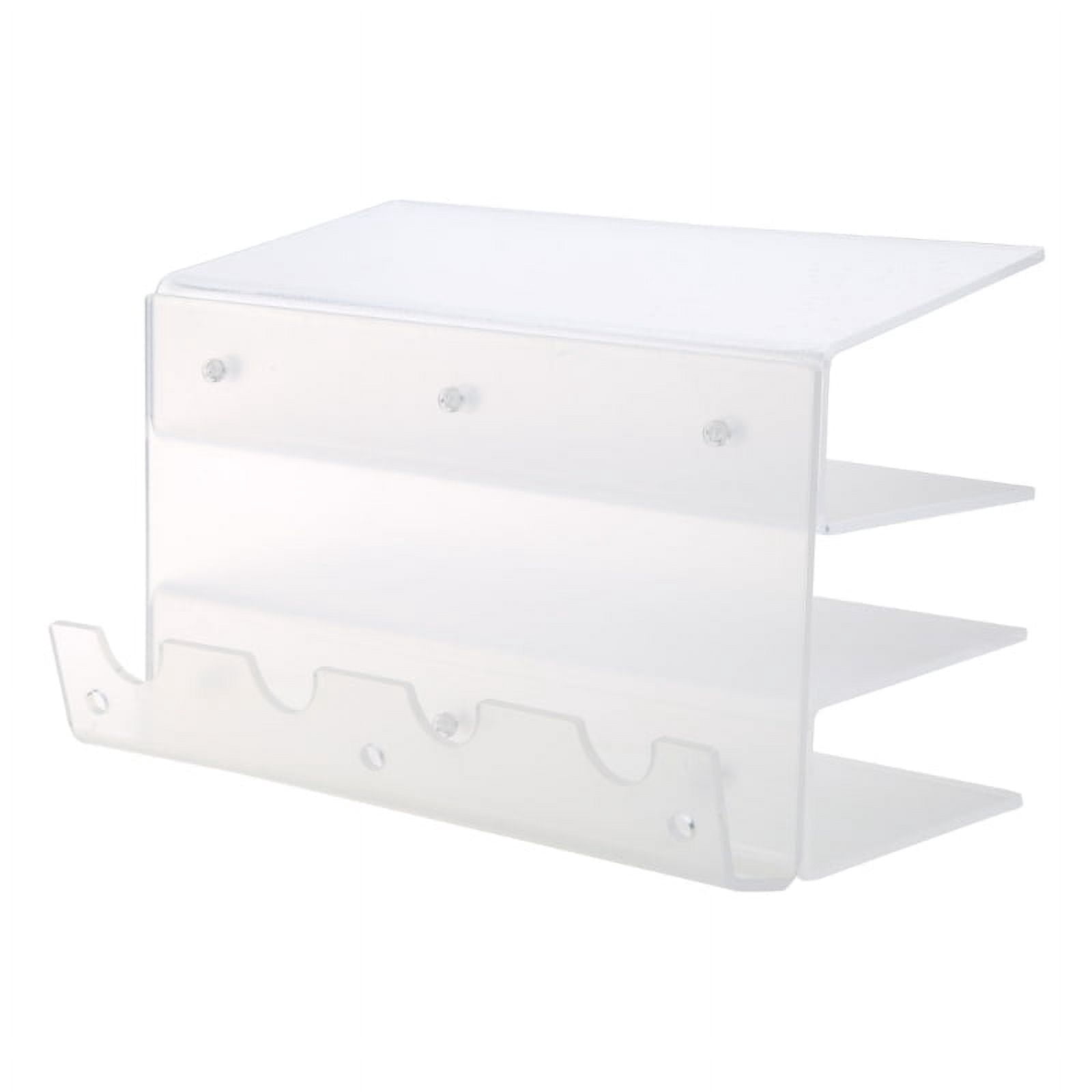 XISAOK Elegant Acrylic Keyboard Mouse Shelf 3-Tier Keyboards Storage ...