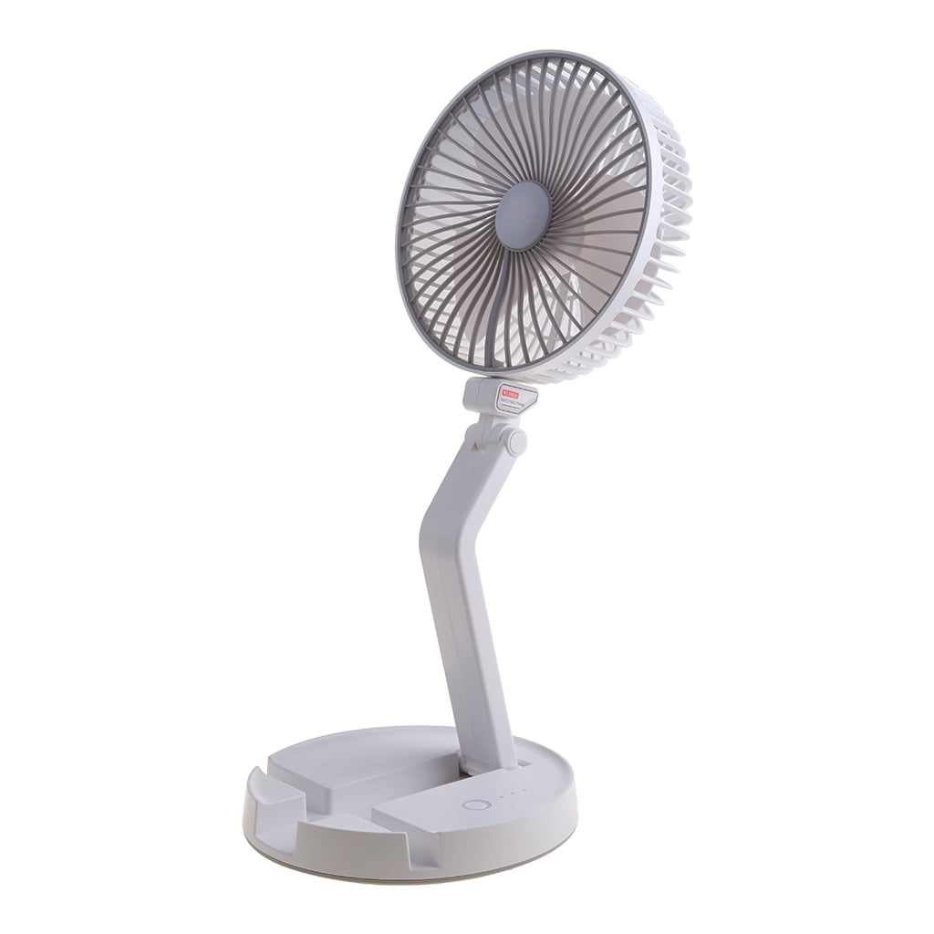 XISAOK Foldable Table Fan 3 Speeds Portable USB Small Fan Phone Holder ...
