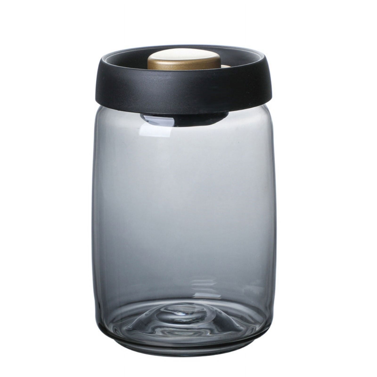 XISAOK Glass Coffee Beans Storage Jar Vacuum Sealed Airtight Canister ...