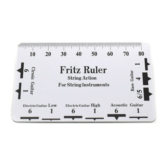 XISAOK Guitar String Action Gauge Ruler Guitar String Height Gauge Bass ...