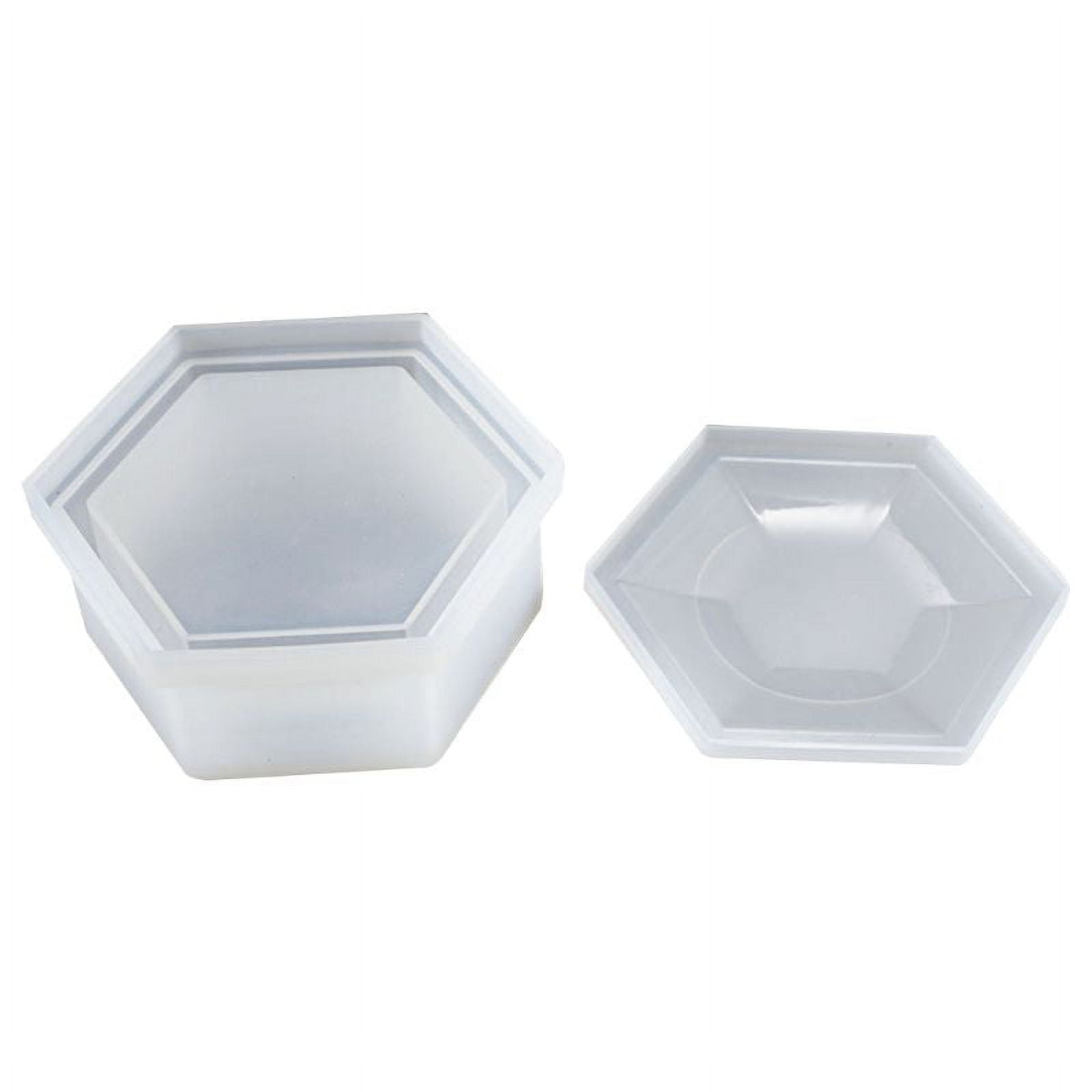 XISAOK High Mirror Handmade Plum-shaped Silicone Mould DIY Hexagon ...