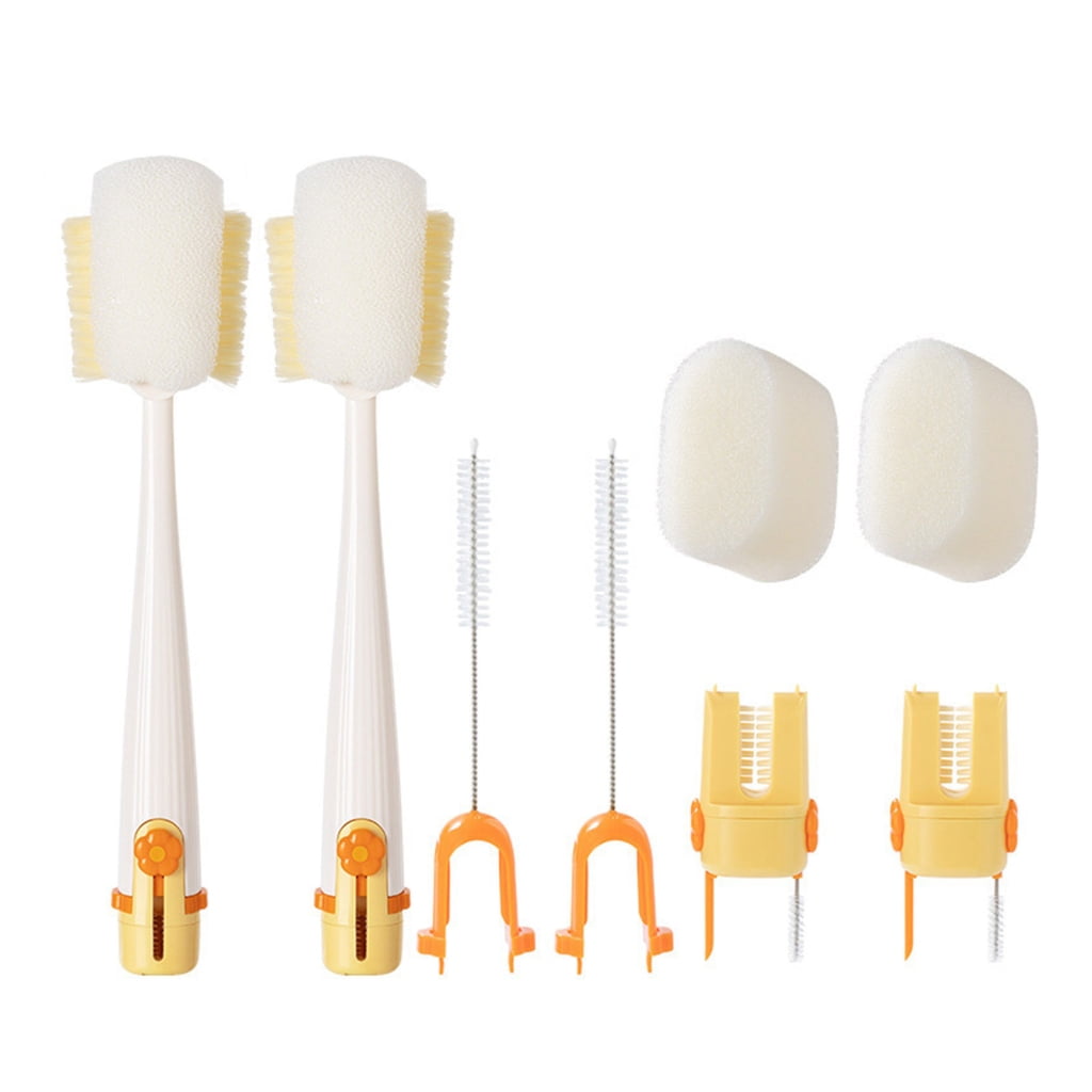 XISAOK Hygienic Cup Cleaning Brush 5 in 1 Design with Bristles for ...