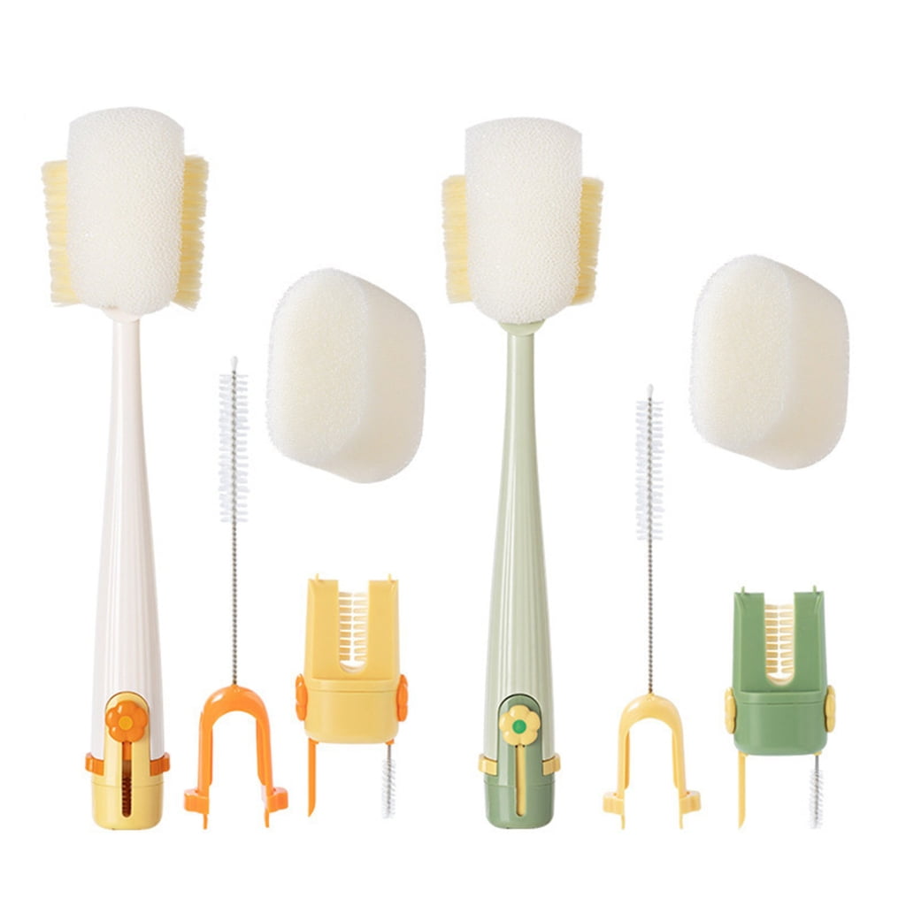 XISAOK Hygienic Cup Cleaning Brush 5 in 1 Design with Bristles for ...