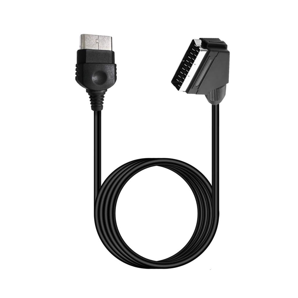 XISAOK Long 1.80m RGBs SCART AV Cable for Gaming Consoles Coppers Cores ...