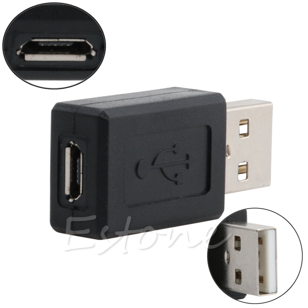 XISAOK Micro USB Female to USB Male Adapter Cable For Cellphone Phones ...