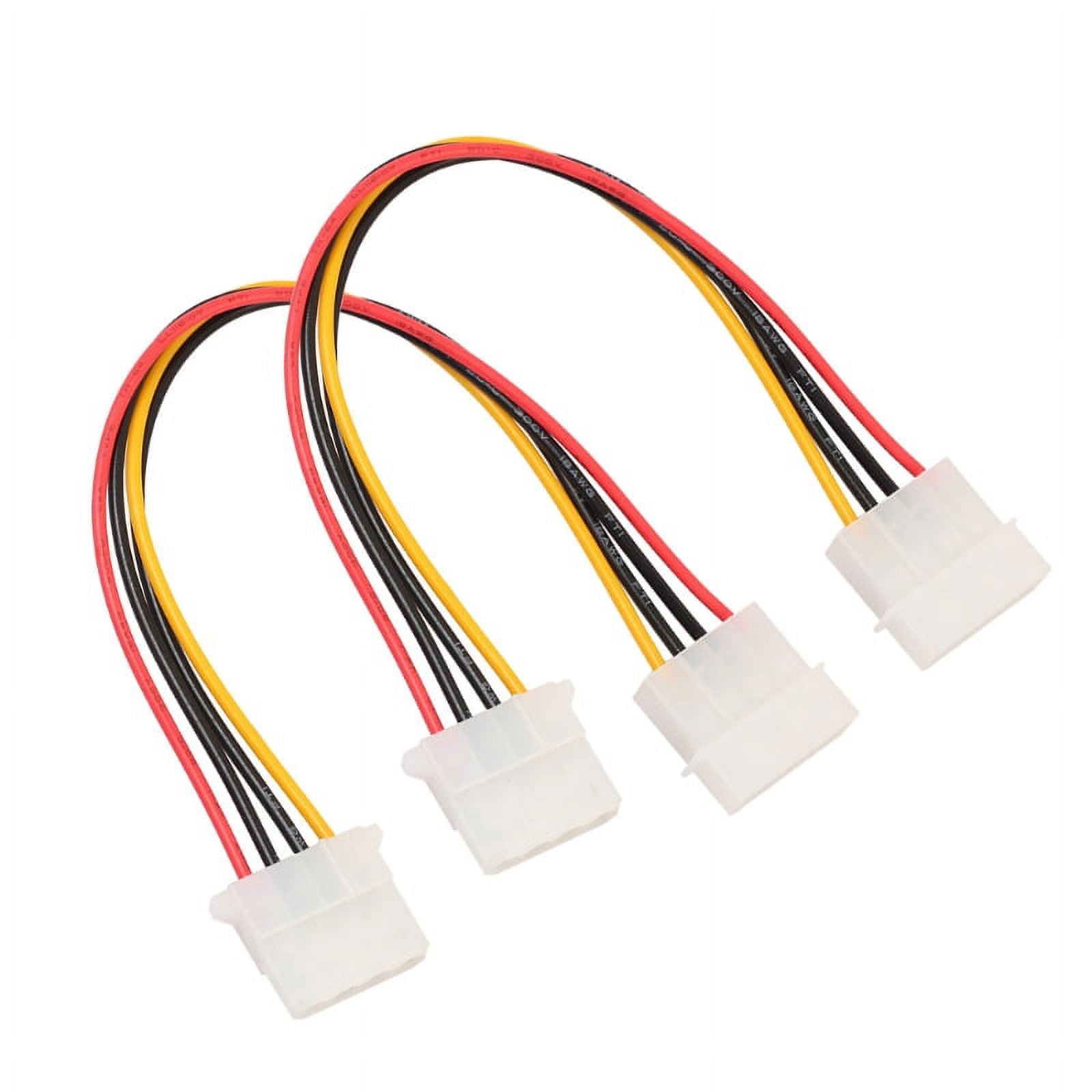 XISAOK Molex 4Pin Male to Female Floppy 4 Pin Power Cord / IDE ...