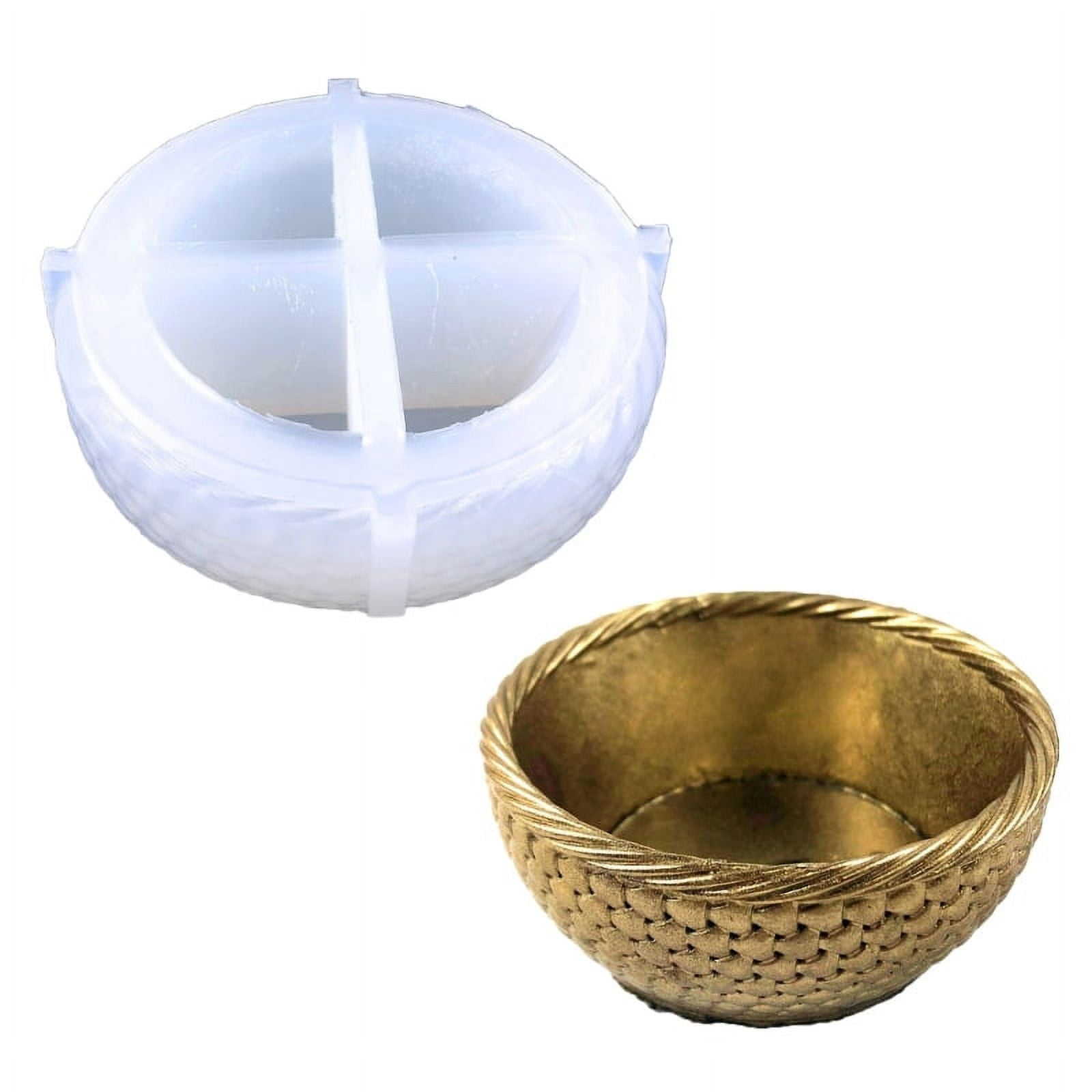XISAOK Pattern Bowl Basket Storage Box Molds for Epoxy Casting DIY ...