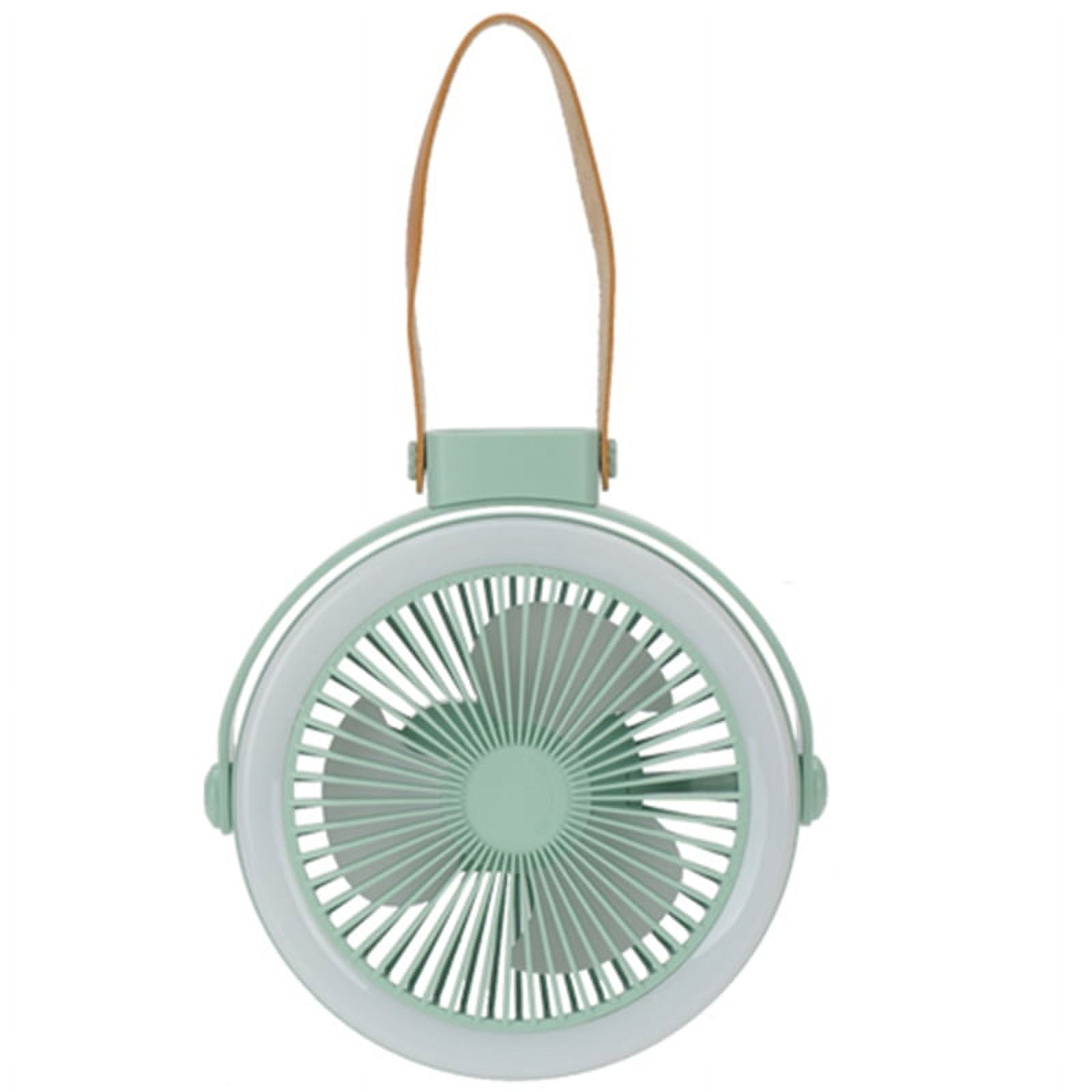 XISAOK Portable Hanging Fan 7 inch Rechargeable Ceiling Fan with LED ...
