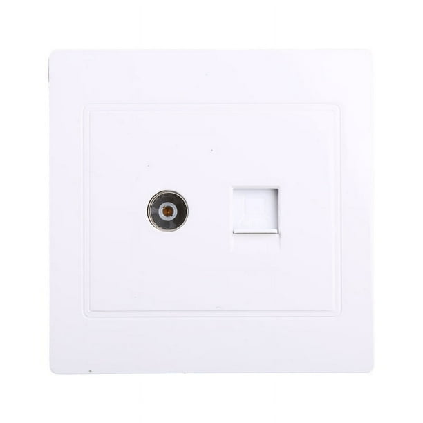 XISAOK RJ45 Network Adapter+TV Antenna Coaxial Wall Mount Output ...
