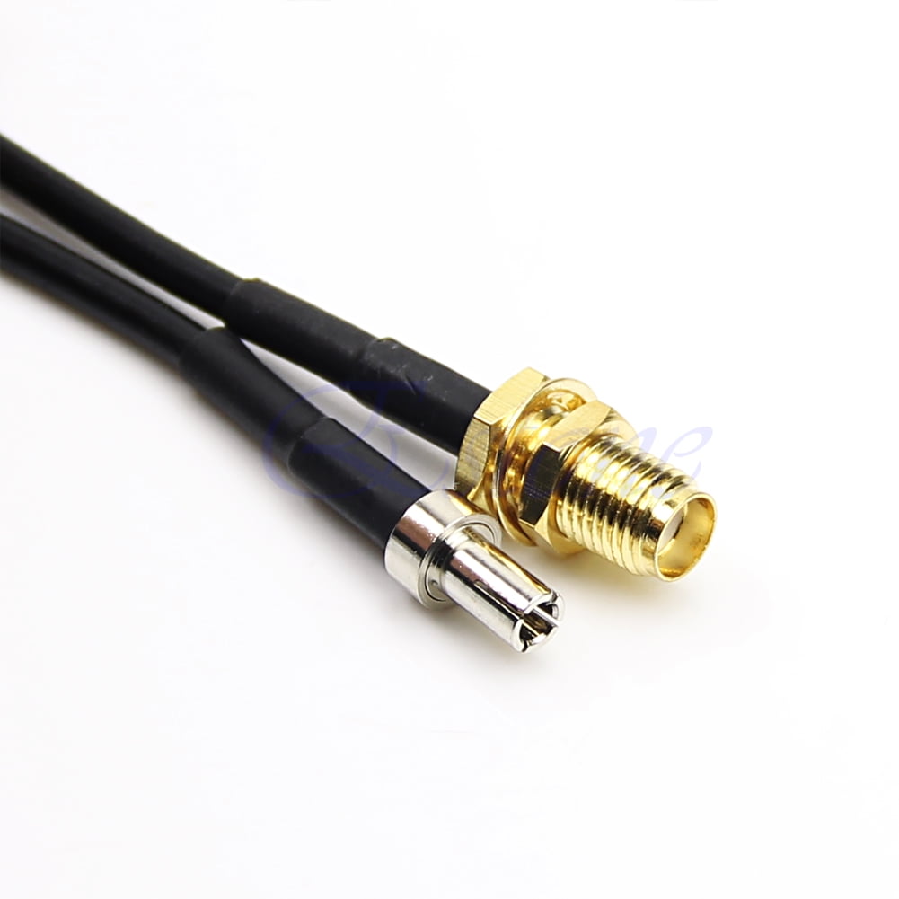 XISAOK TS9 Straight to RP-SMA Female Pigtail Connector Adapter Cable ...