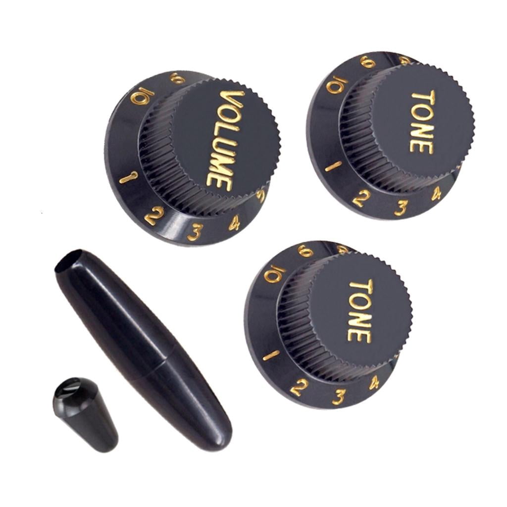 XISAOK Tone Knobs Replacement Cover Easy Installation Guitar Knobs ...