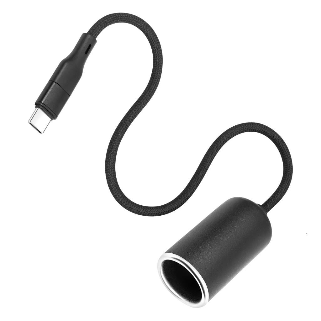 XISAOK Type C Male to 12V Female Car Adapter for Connecting Cigarettes ...