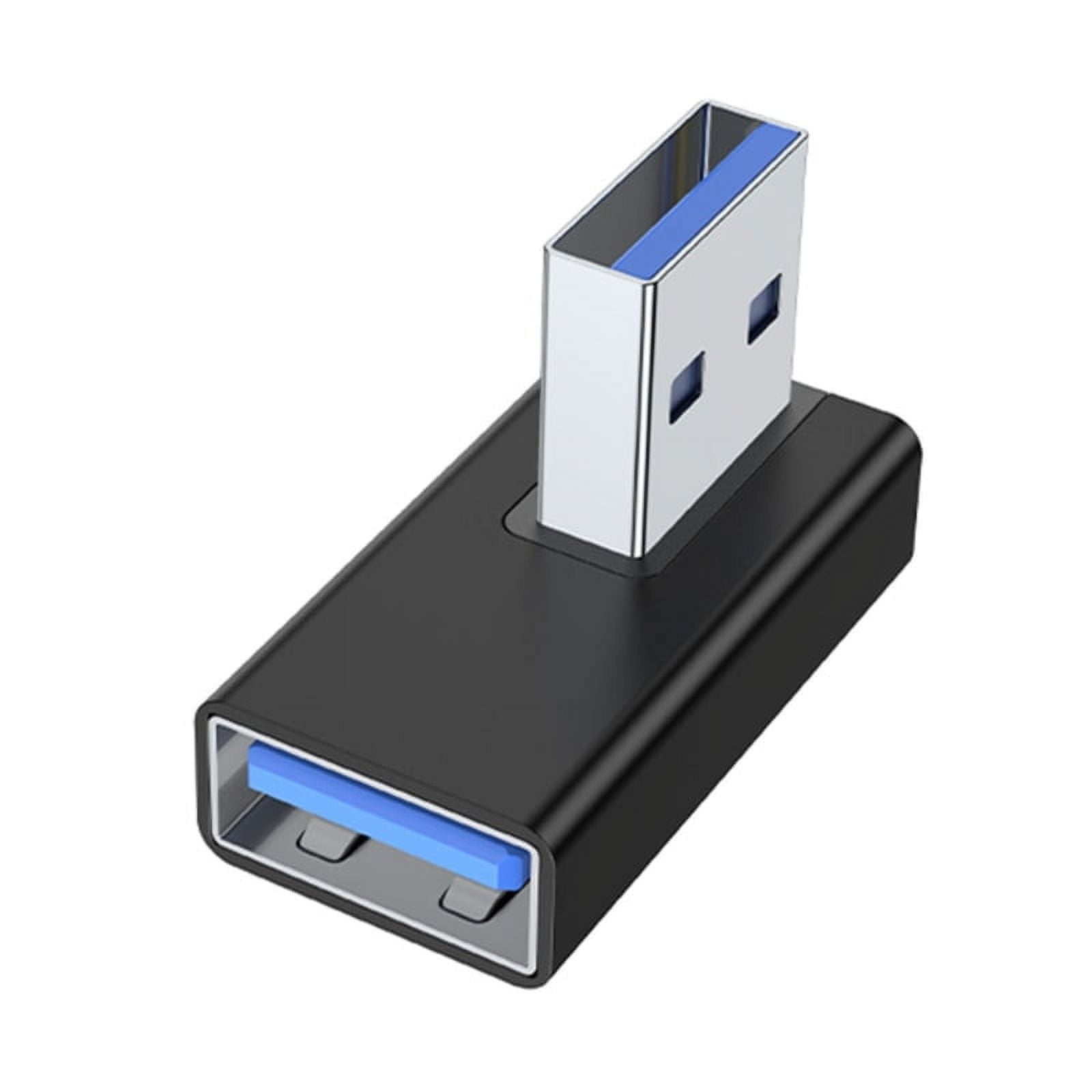 XISAOK USB 3.0 Adapter 90 Degree Right Up Angle Male to Female Coupler ...