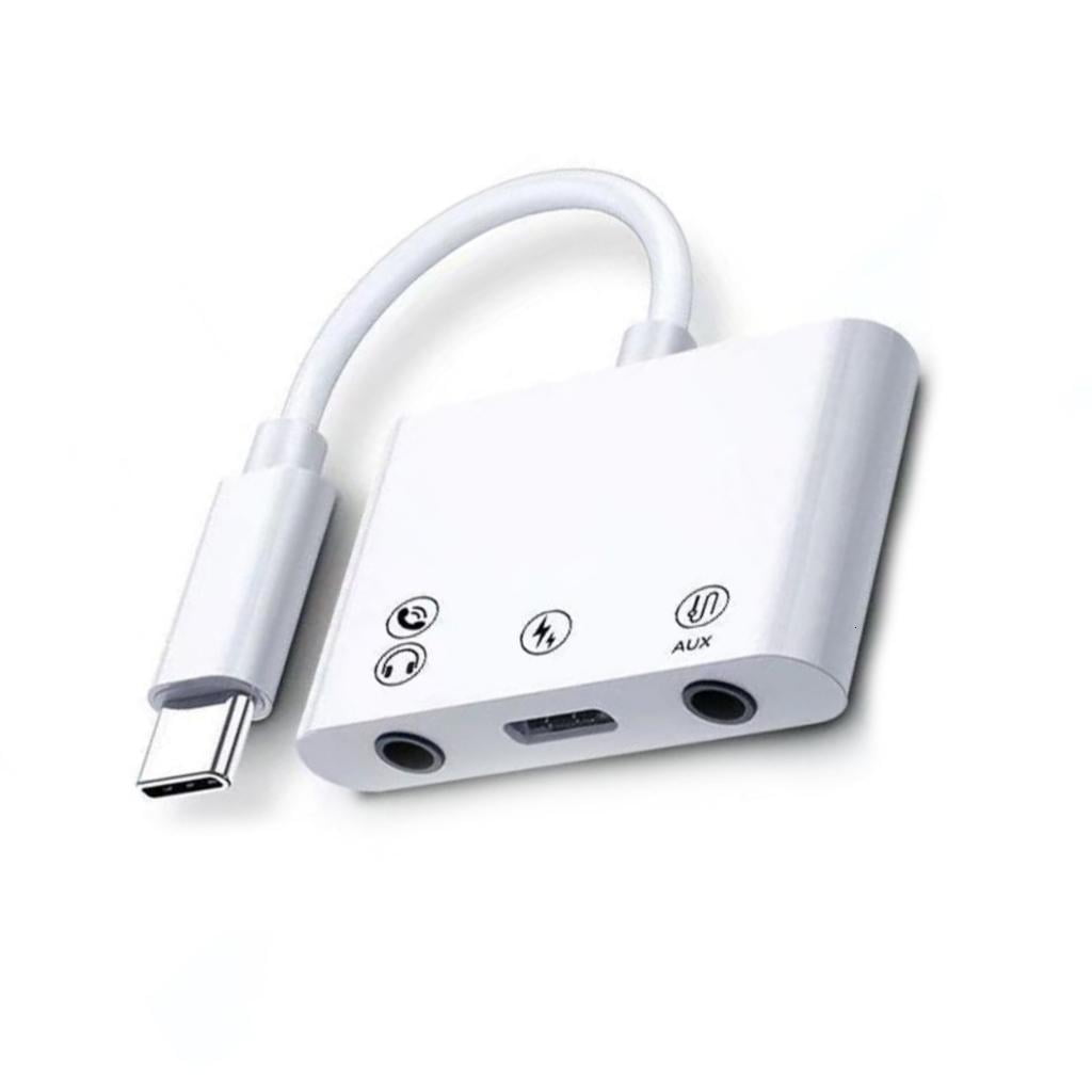 XISAOK USB C Sound Adapter 3 in 1 with Type C 3.5mm Jacks Auxs ...