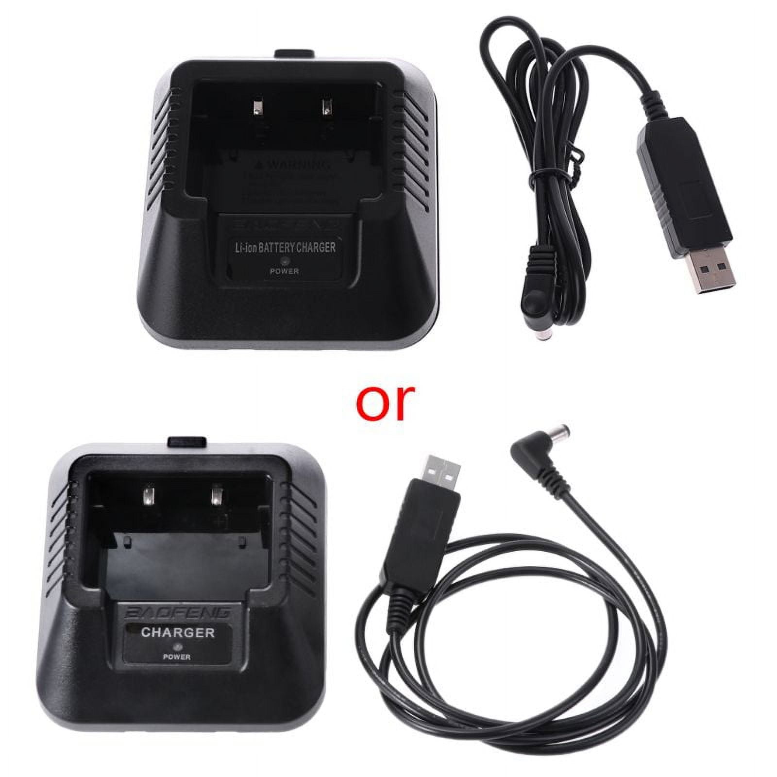XISAOK UV-5R USB Battery Charger for Baofeng UV-5R UV-5RE DM-5R Walkie ...