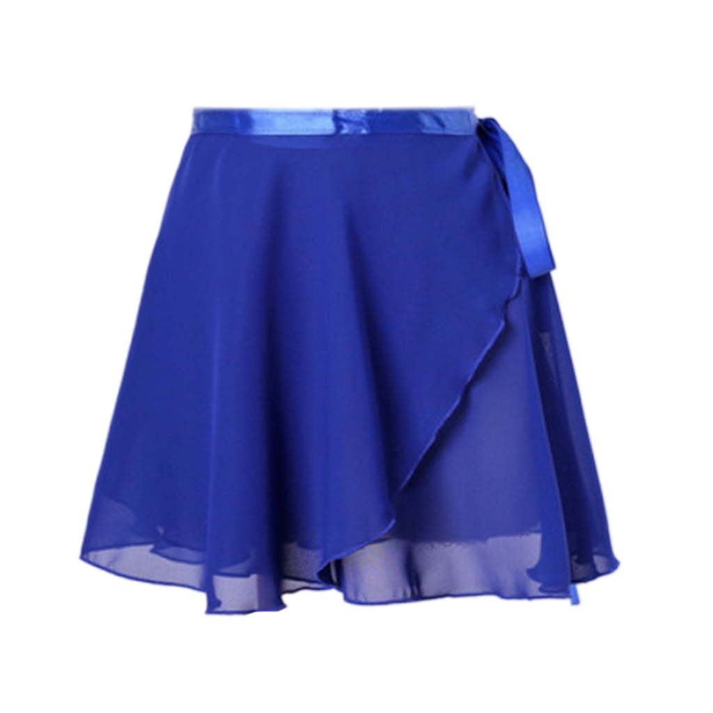 XISAOK Women Ballet Wrap Skirts Girls Chiffon Wrap Dance Skirt ...