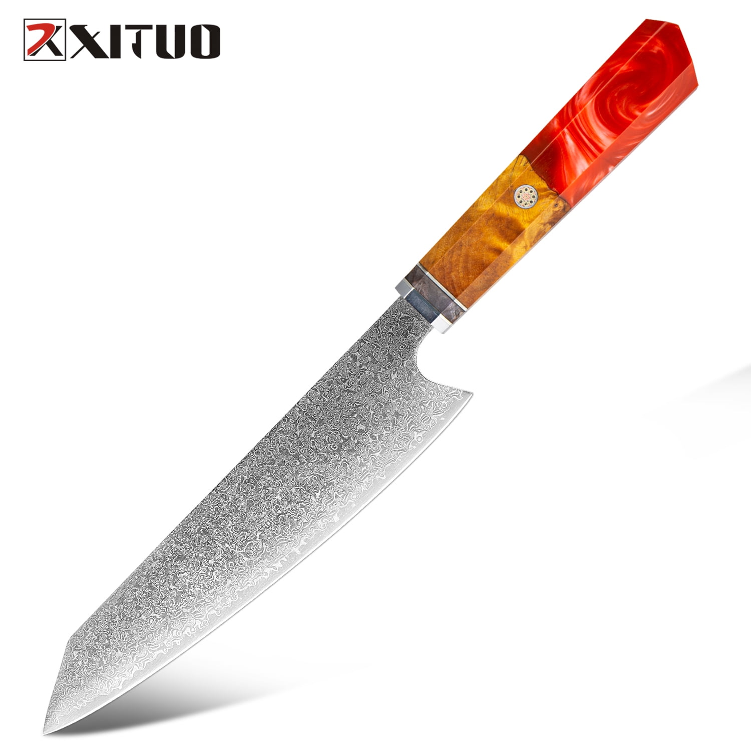 XITUO Kiritsuke Chef Knife,8 inch kitchen Knives Japanese VG10 Steel ...