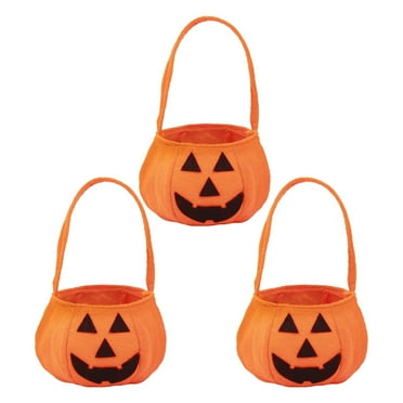 24pcs Halloween Small Plastic Pumpkin Buckets for Children Trick or ...