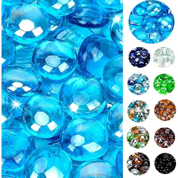 XIULIN 10 Pounds Fire Glass Beads for Propane Fire Pit, 1/2 Inch ...