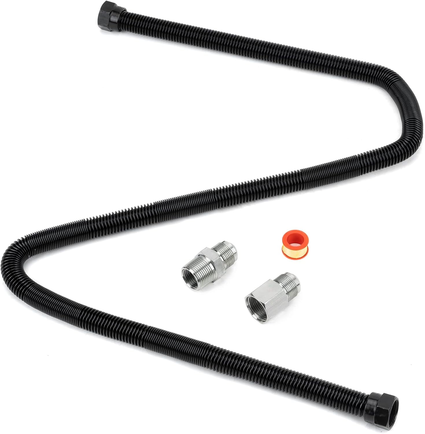 XIULIN 3/4" x 48" Non-Whistle Flexible Flex Gas Line for Natural Gas or ...
