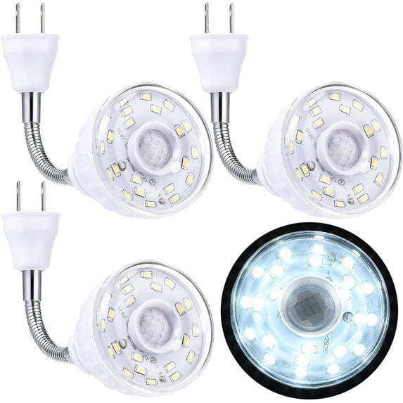XIULIN 3 Pack Motion Activated LED Night XIULIN Plug in Smart Dusk Dawn ...