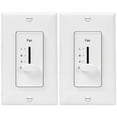 XIULIN 3 Speed Decora in Wall Ceiling Fan Control, Slide Switch, 120VAC ...