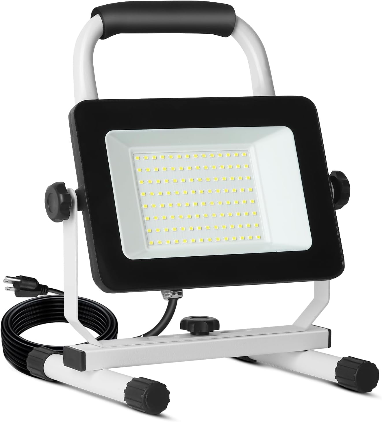 XIULIN 6000 Lumen LED Work Light with Stand,60W Waterproof Flood Light ...