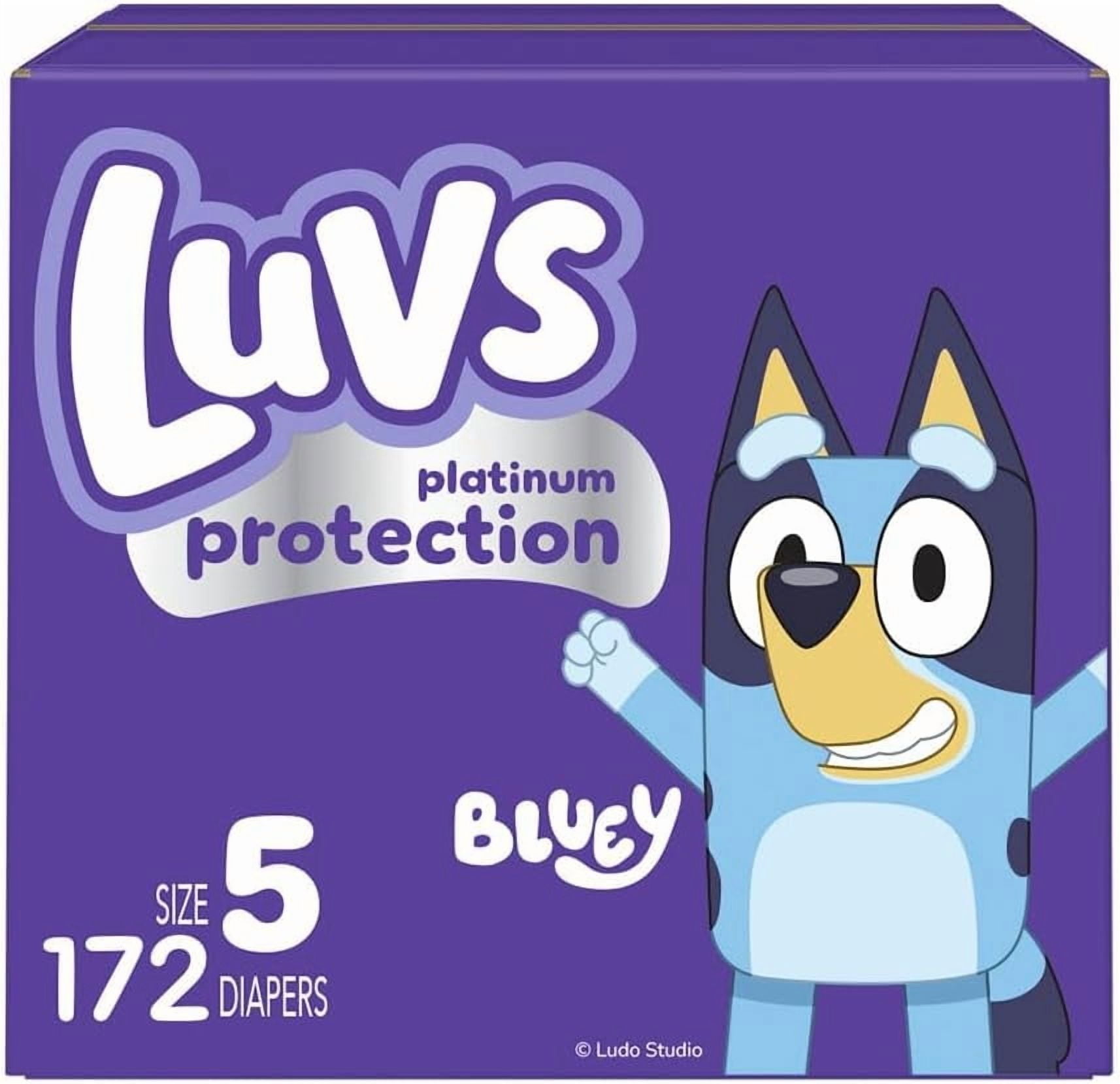 XIULIN Diapers - Size 5, 172 Count, Bluey Platinum Protection Baby ...