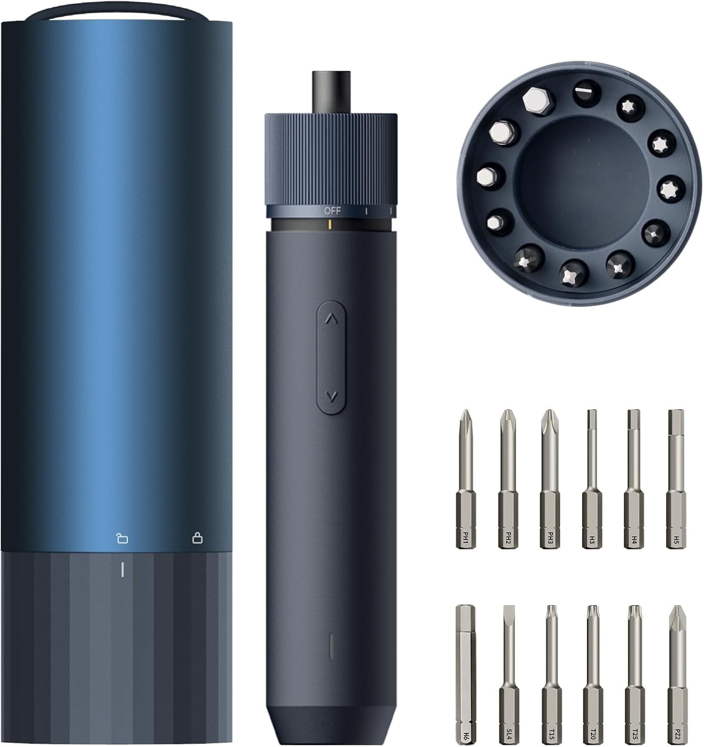 XIULIN Electric Screwdriver Rechargeable, 3.6V Cordless Screwdriver Set ...