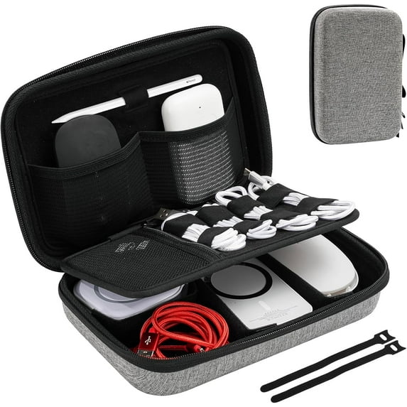 XIULIN Hard Travel Electronic Organizer Case for MacBook Power Adapter ...