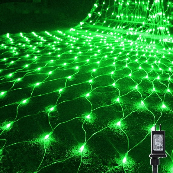 XIULIN Outdoor Christmas Net Lights, 12FT x 5FT 360 LED Mesh String ...