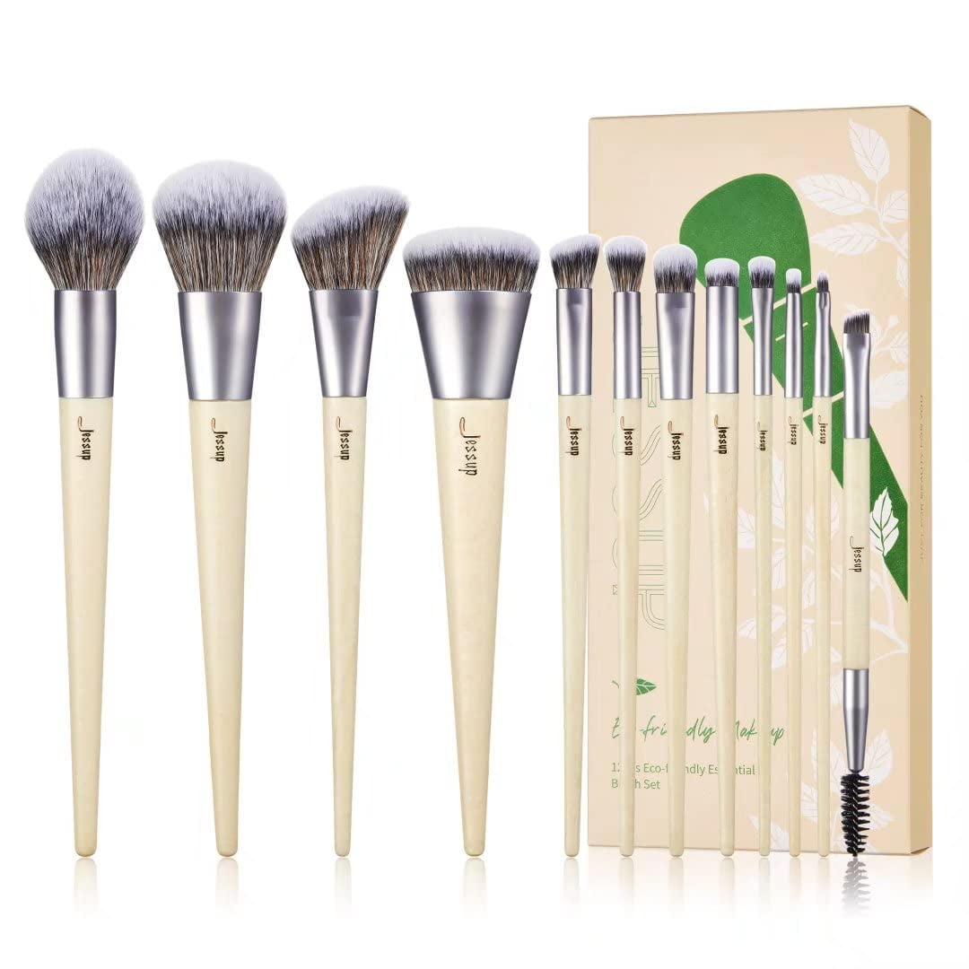XIULIN Vegan Makeup Brushes Set Premium Synthetic Powder Foundation ...