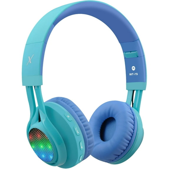 XIULIN WT-7S Kids Bluetooth Headphones, LED Light Up Wireless ...