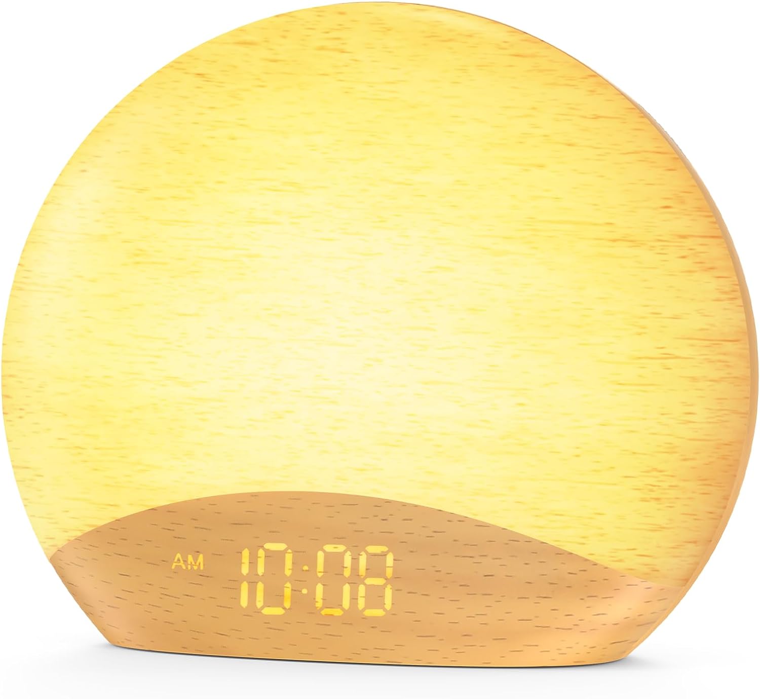 XIUYANG White Noise Machine Sunrise Alarm Clock, Wake Up Light, Dimmable Night Light, 26 Natural ...
