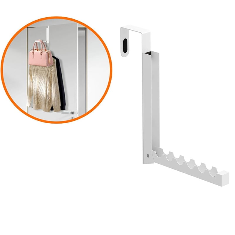 XIXI Heavy Duty Over Door Clothes Rack Foldable Over Door Hook Hanger ...