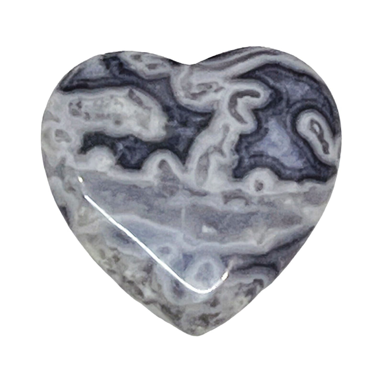 XIXISTARYY 10-Pack Natural Crystal 20mm Heart Shape Gemstone Pendant ...