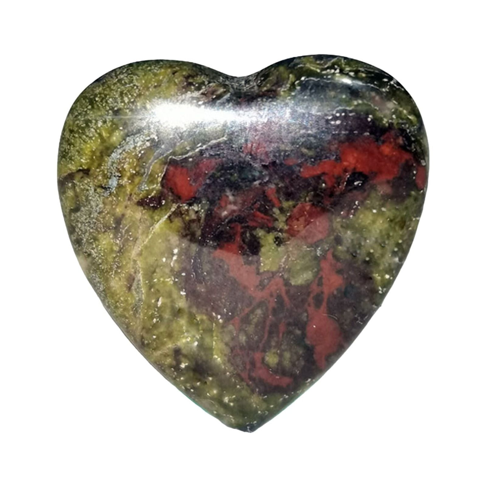 XIXISTARYY 10-Pack Natural Crystal 20mm Heart Shape Gemstone Pendant ...