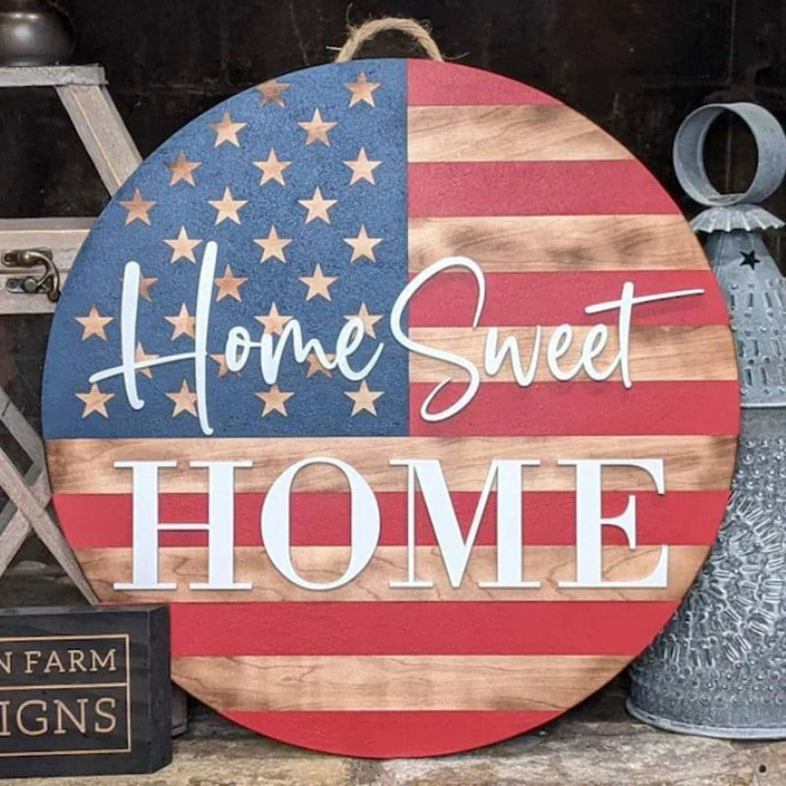 XIXISTARYY 4th of July Decorations Home Essentials Exquisite Wooden ...