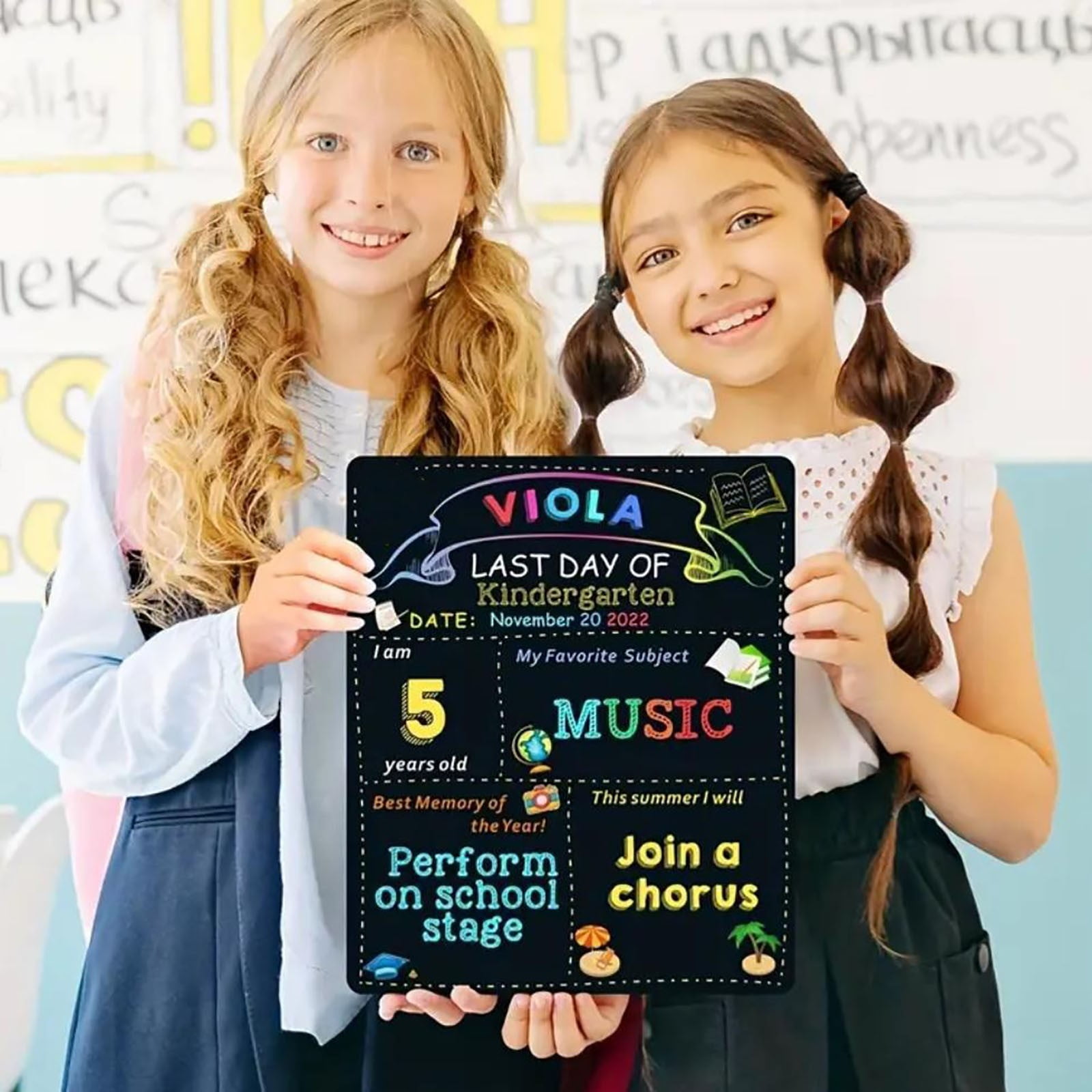 XIXISTARYY Back To School/Graduation Message Board Reusable 2-in-1 ...