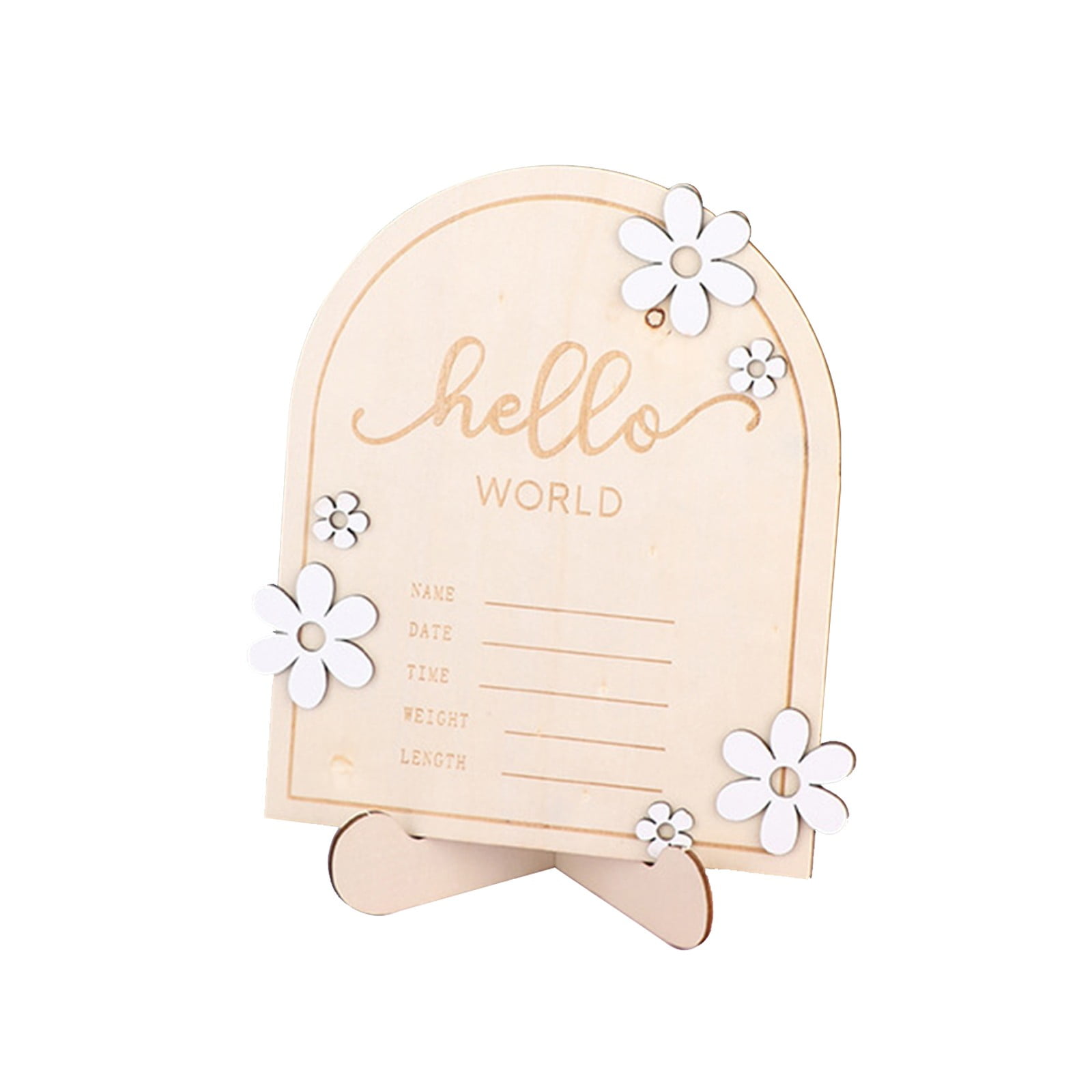 XIXISTARYY Christmas Gifts Home Essentials Wooden Baby Announcement ...