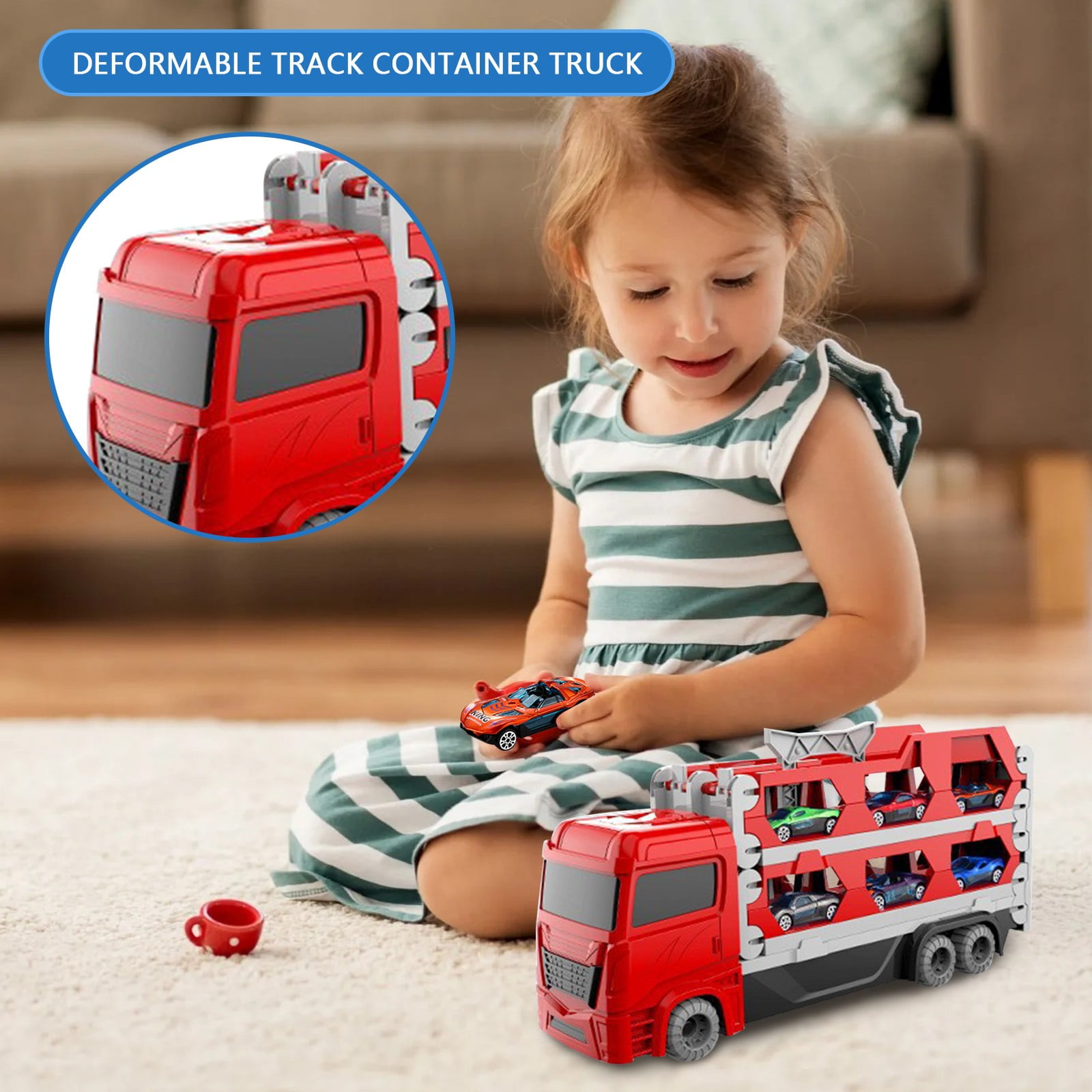 XIXISTARYY Christmas Gifts Kids Toys Oversized Ejector Track Car ...