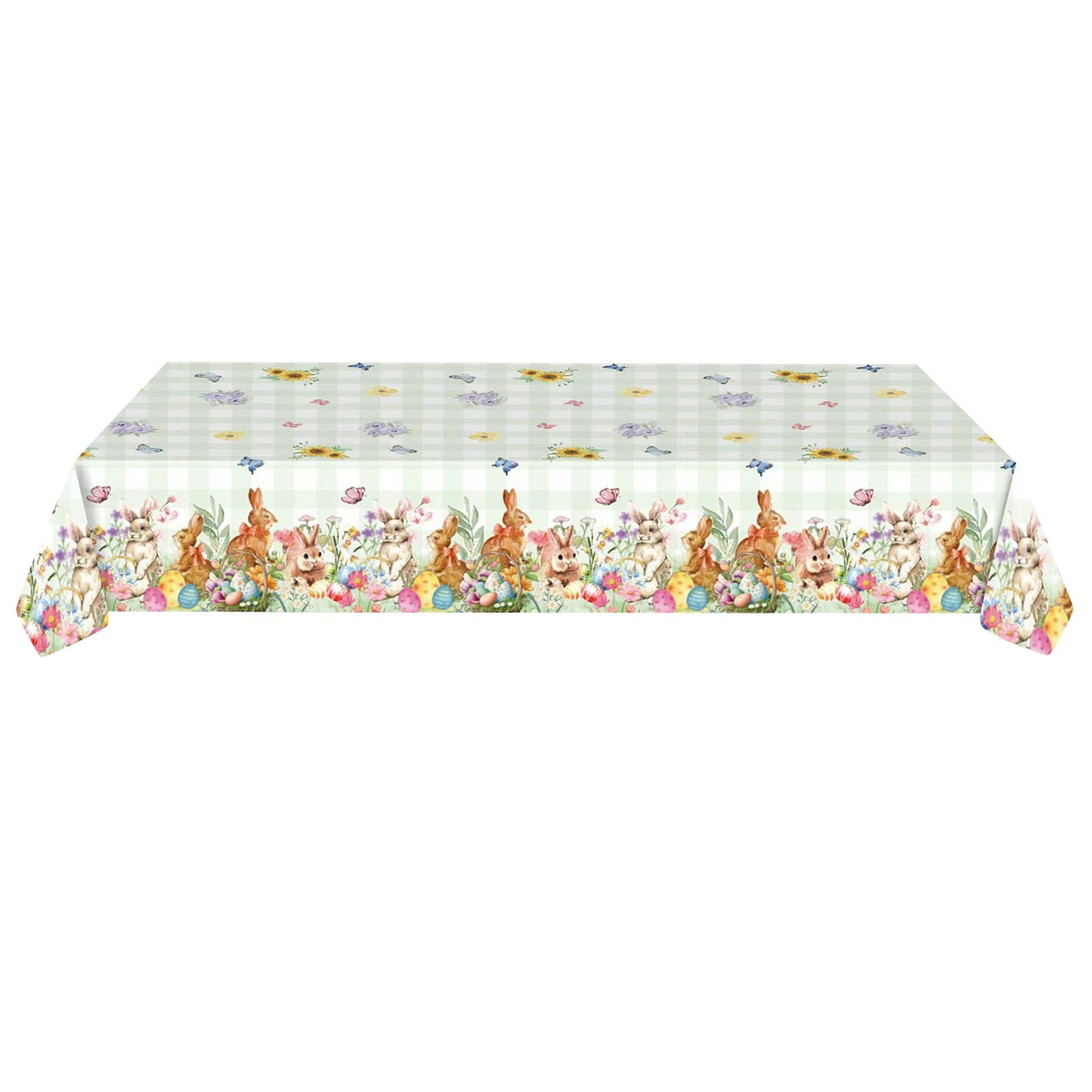 XIXISTARYY Easter Bunny Tablecloth, Disposable Plastic Table Cover for ...