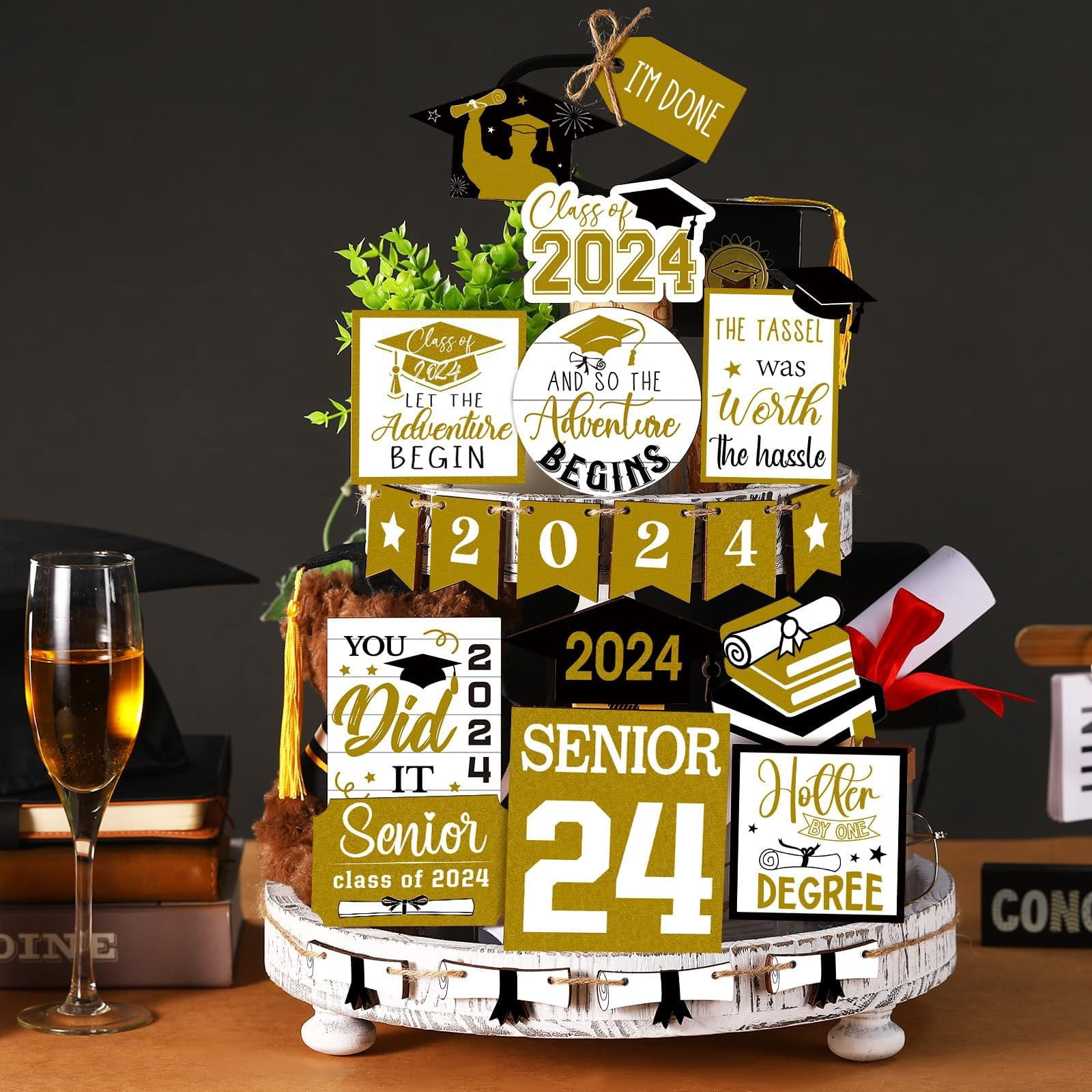 XIXISTARYY Graduation Decorations Class of 2024 Graduation Gifts 2024 ...